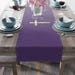Lent Table Runner Purple Christian Decor Prepare Your Heart Gold Cross ...