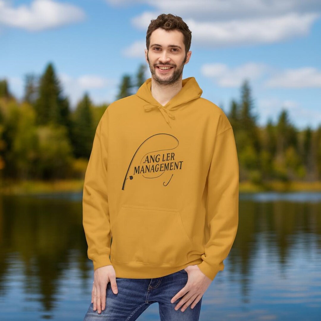 Angler Management Fishing Hoodie Funny Fisherman Sweatshirt Gift for ...