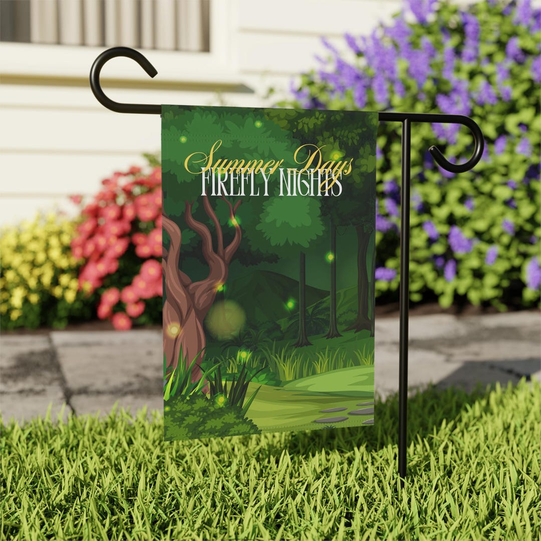 Custom "summer Days Firefly Nights" Garden Flag Summer Home Cabin ...