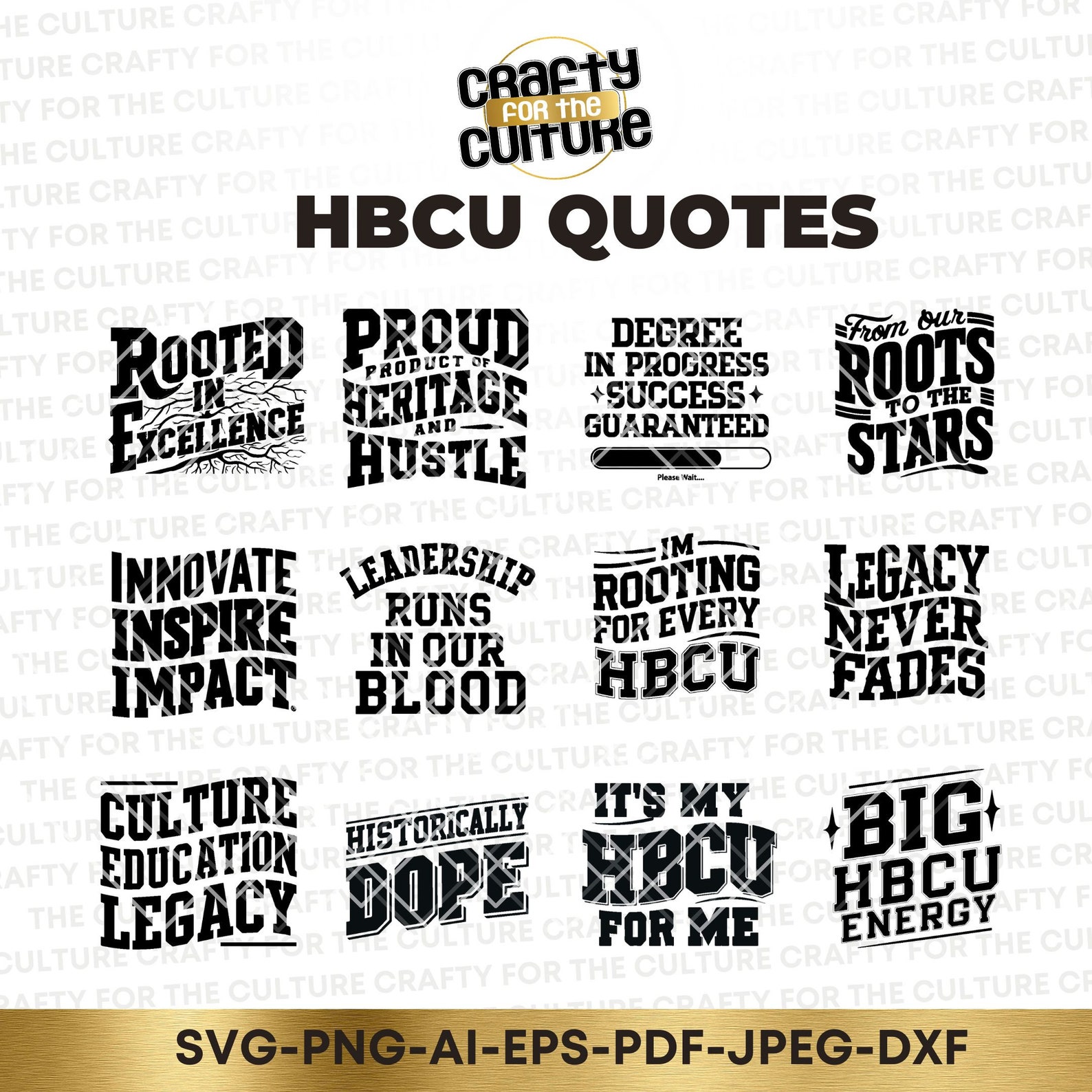 HBCU Quote Bundle, HBCU Svg, HBCU Png, Hbcu Pride Svg Png, Historically ...