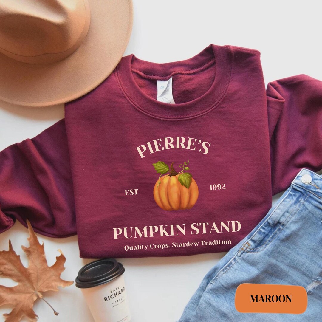 Stardew Fall Sweatshirt, Pumpkin Patch Sweatshirt, Cozy Gamer Gift ...