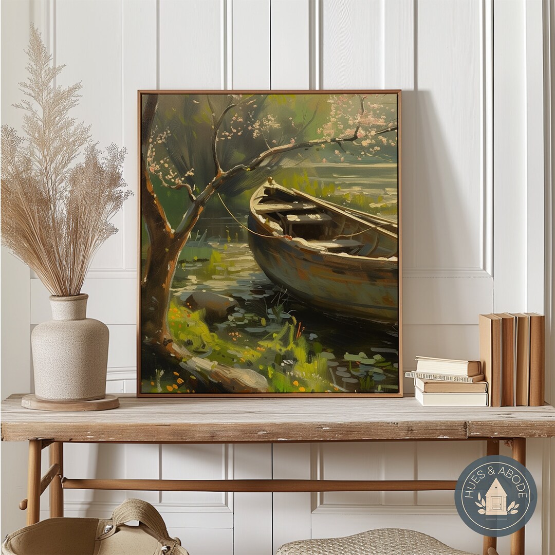 Fishing Boat Artwork Printable Fishing Boat Painting Fishing Boat Wall ...