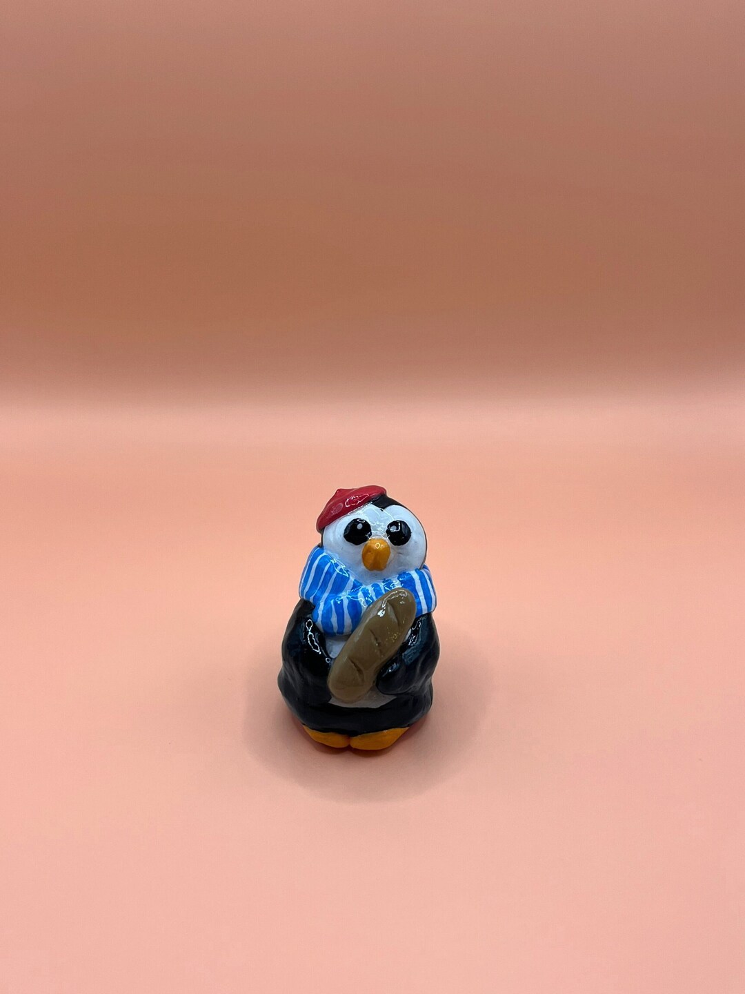 Handmade Mini Clay Penguin Figurine, Baguette Penguin - Etsy