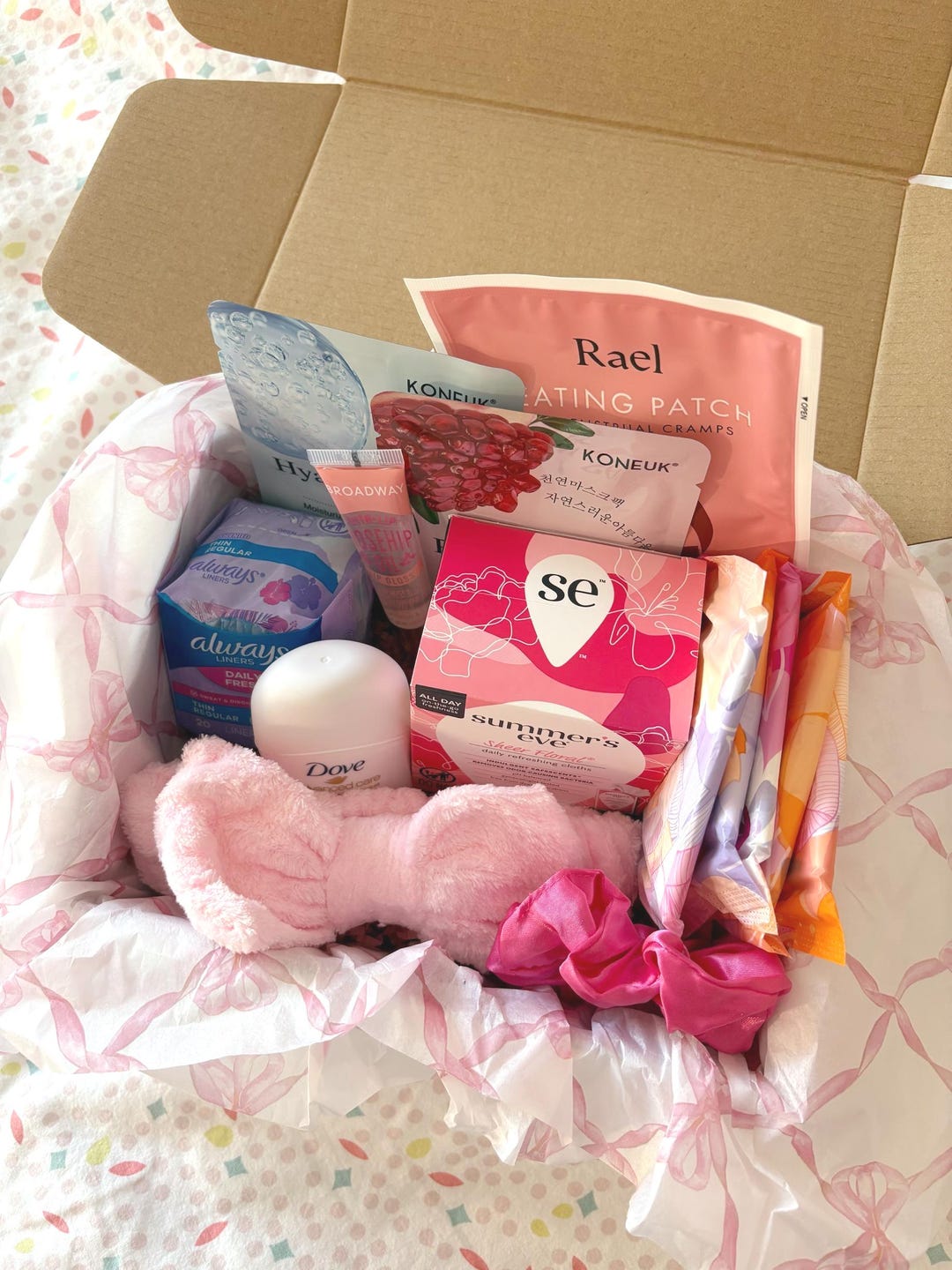 First Period Gift Box – Tween Girl Care Package | Personalized Puberty ...