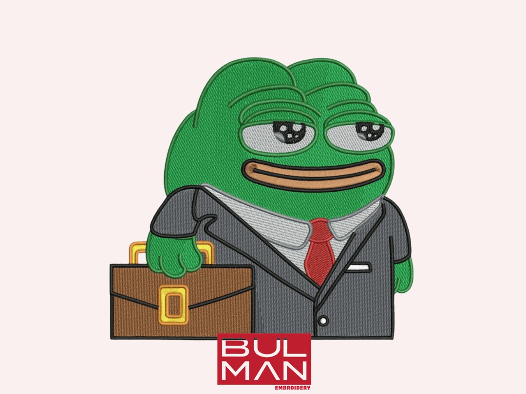Pepe the Frog Embroidery Design, Meme Patch (instant Download) - Etsy
