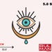 Eye Embroidery, Blue Eye Embroidery, Digital Embroidery, Instant ...
