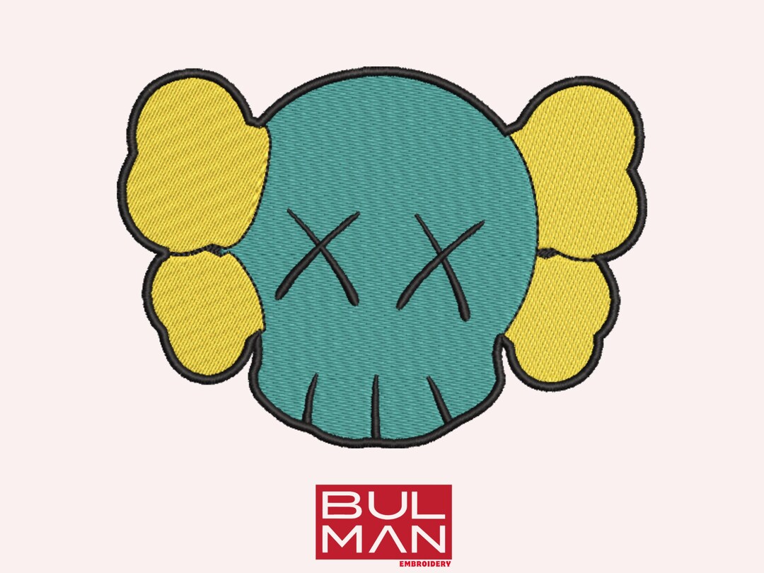 Kaws Embroidery Design, Kaws Danger Machine Embroidery File, Love ...