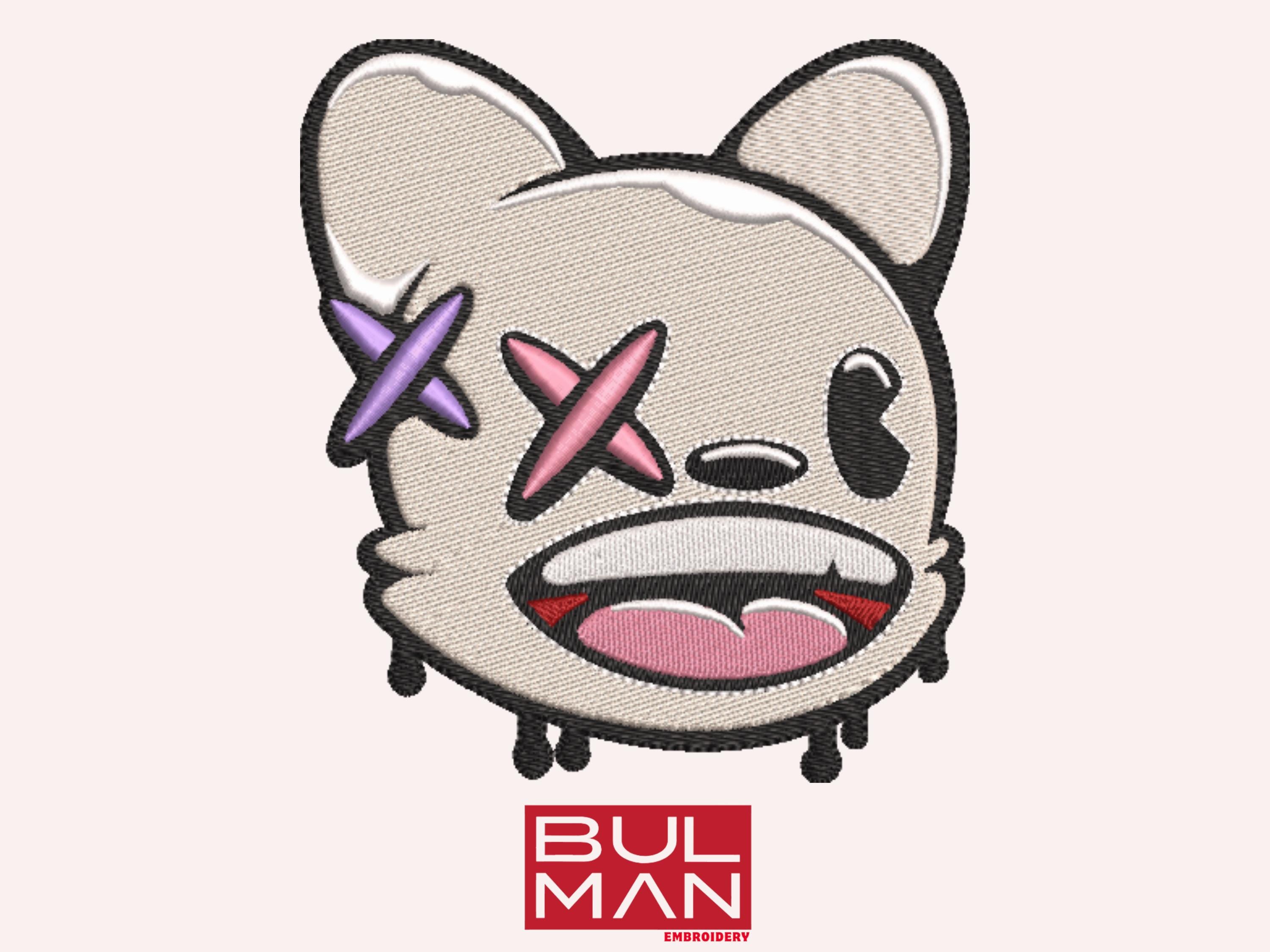 Kaws Embroidery Design, Smile Machine Embroidery (instant Download) - Etsy