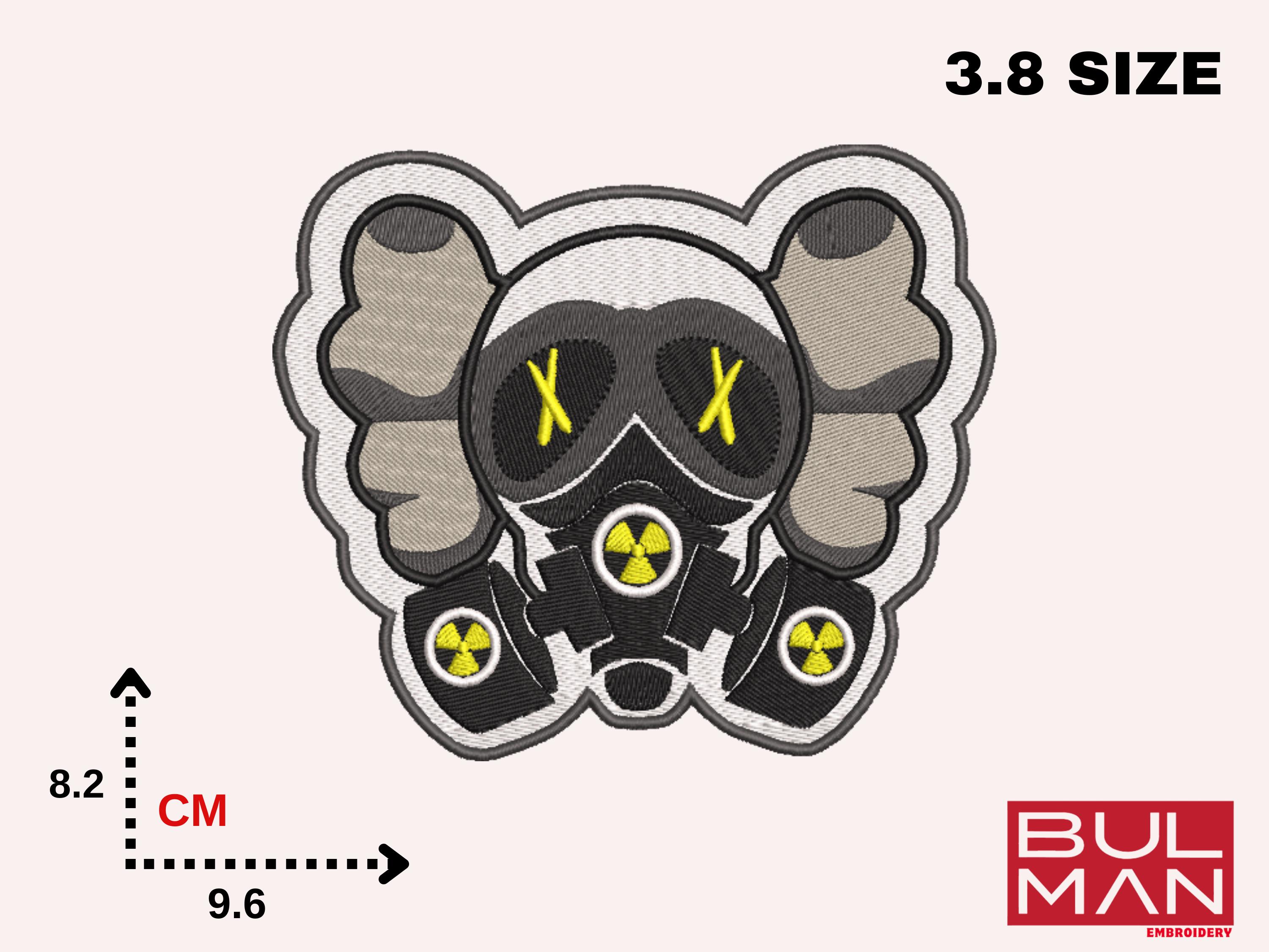 Kaws Embroidery Design, Kaws Machine Embroidery File, Love Embroidery ...