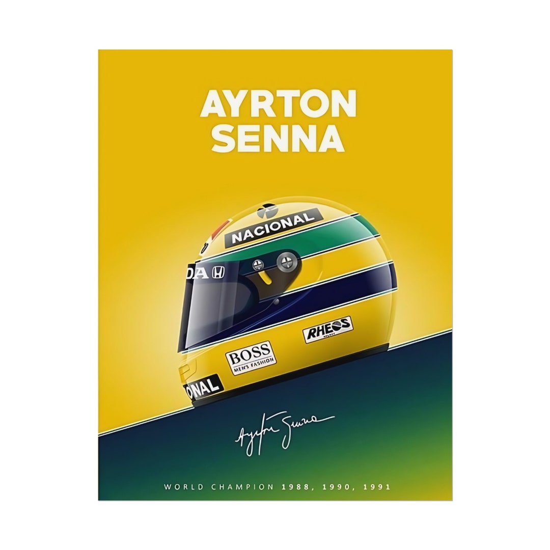 Ayrton Senna F1 Racing Posters Multiple Sizes Available - Etsy