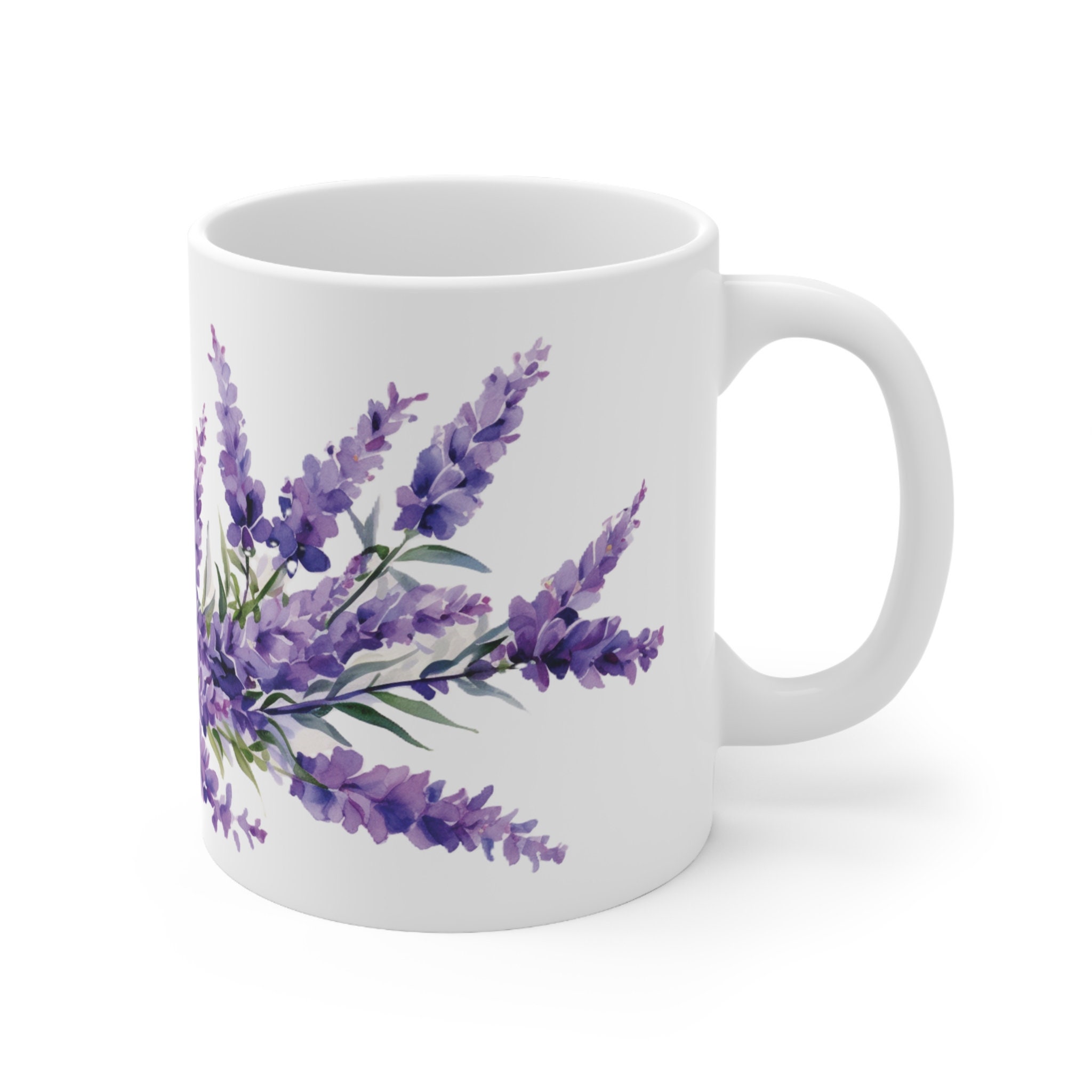 Tea Mug Lavender Flower Purple Coffee Cup Calming Cottage Dish, Laven ...