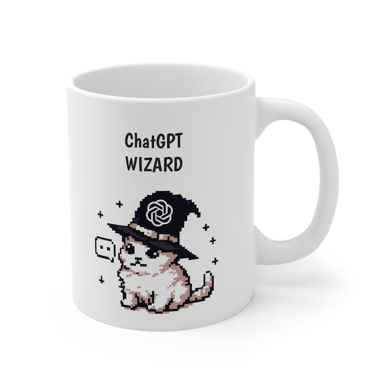 AI Cat Wizard Mug: Chatgpt Coffee Cup, Magical Gift - Etsy