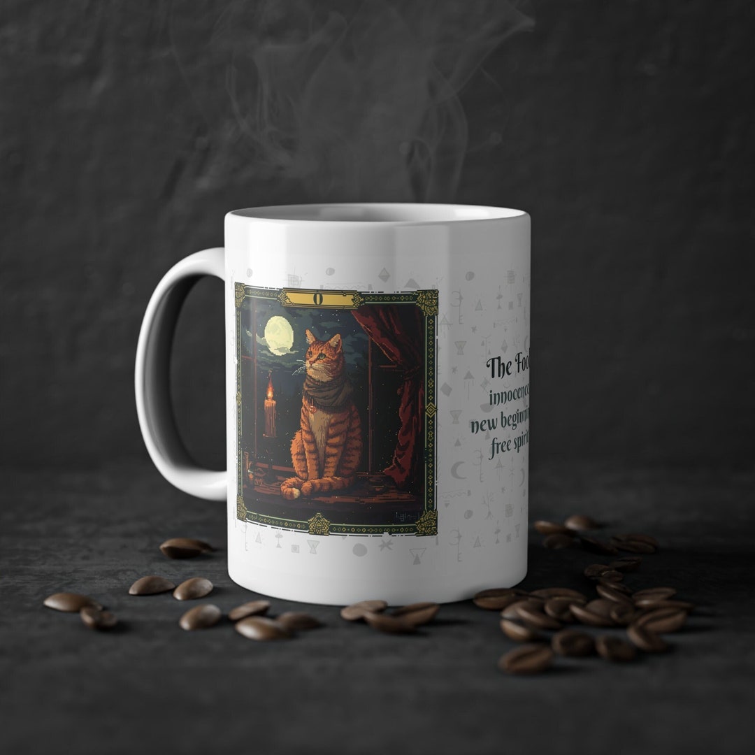 The Fool Tarot Mug, Tarot Card Mug, Spiritual Mug, Divine Feminine ...