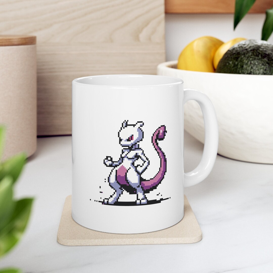 Poke Mug Gift, Tea Mug Mew Two Coffee Cup, Mew Two Gift, Psychic AI Mug ...