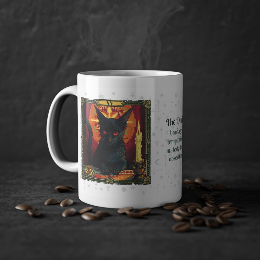 The Devil Mug, Tarot Card Mug, Spiritual Mug, Divine Feminine, Witchy ...