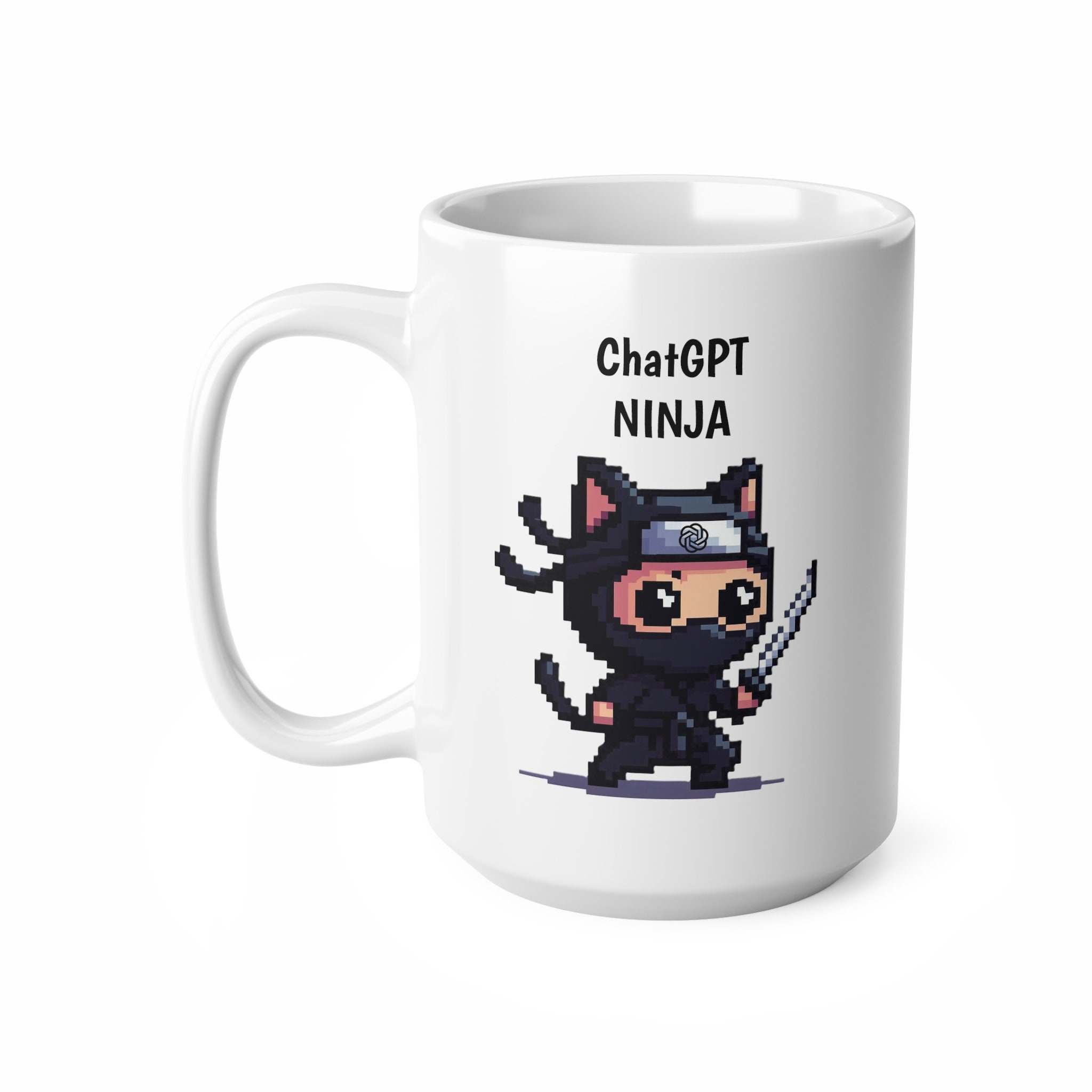 Spy Chatgpt Mug, Chat GPT Ninja Coffee and Tea Gift Mug, AI Mug, Ai Art ...