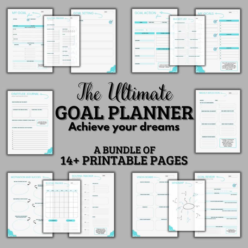 Ultimate Goal Planner Printable Comprehensive Guide to Achieve Personal ...
