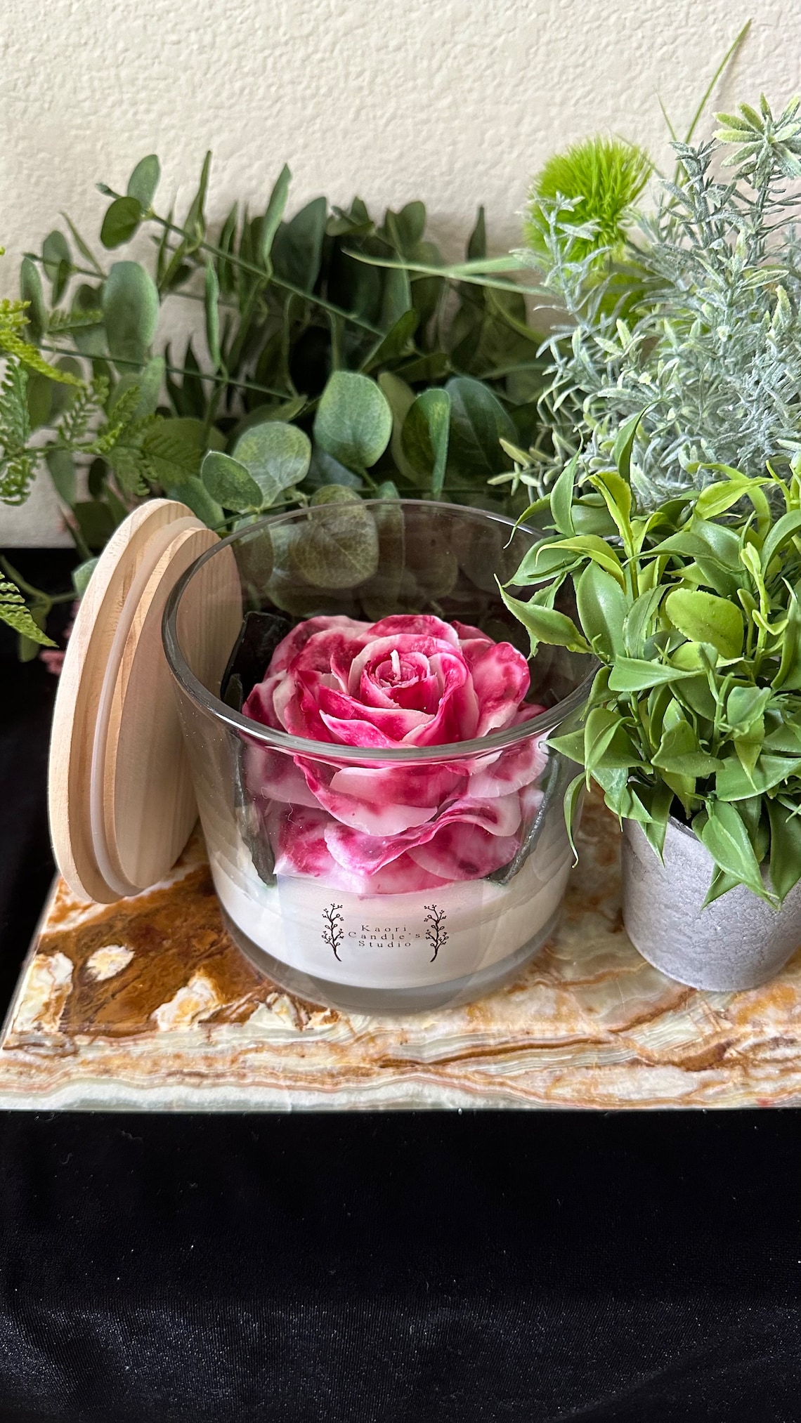 Hand Made Rose Candle Red - Etsy