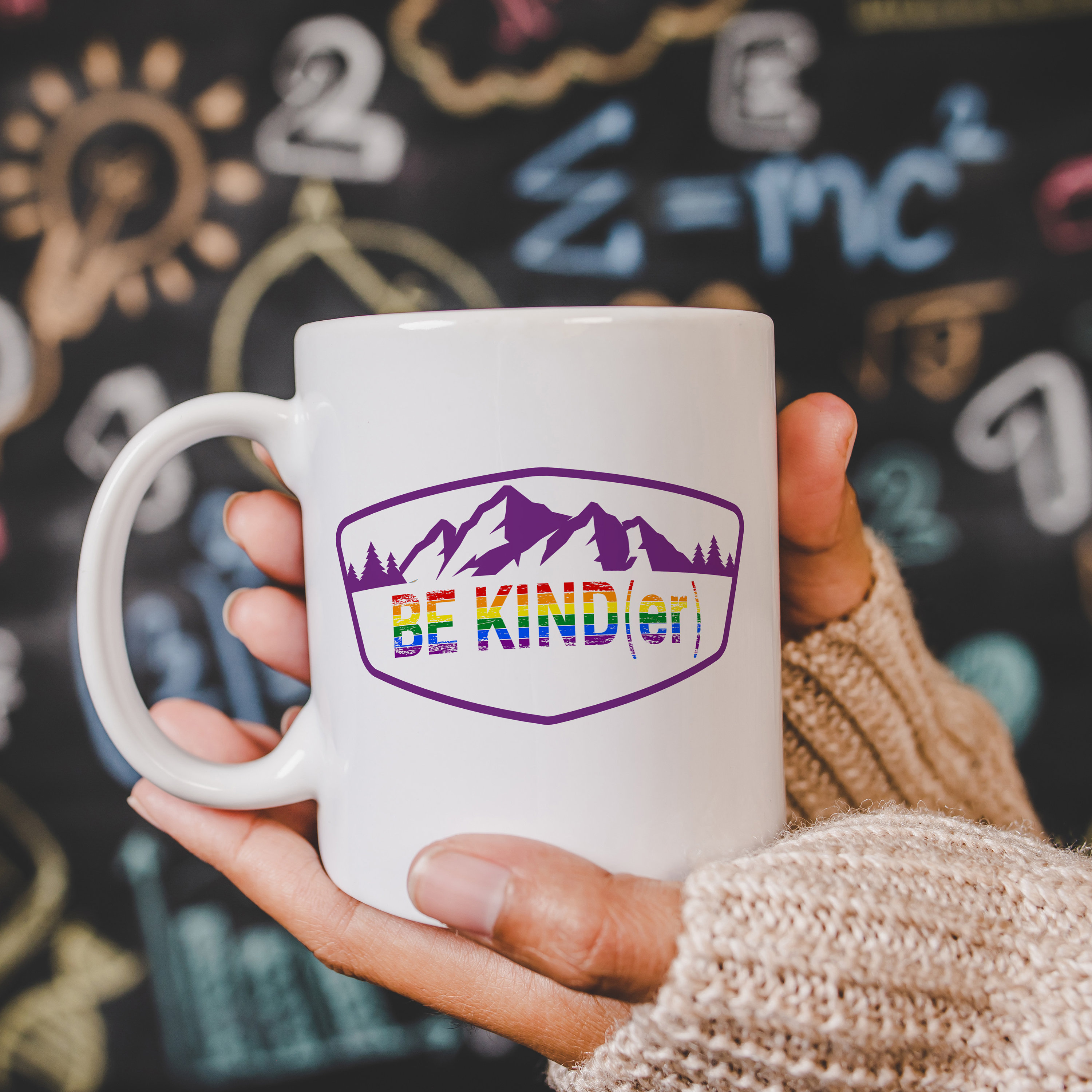 LGBTQ Mug, Pride Coffee Cup, Be Kinder Rainbow Mug, 11oz Mug, Safe With ...