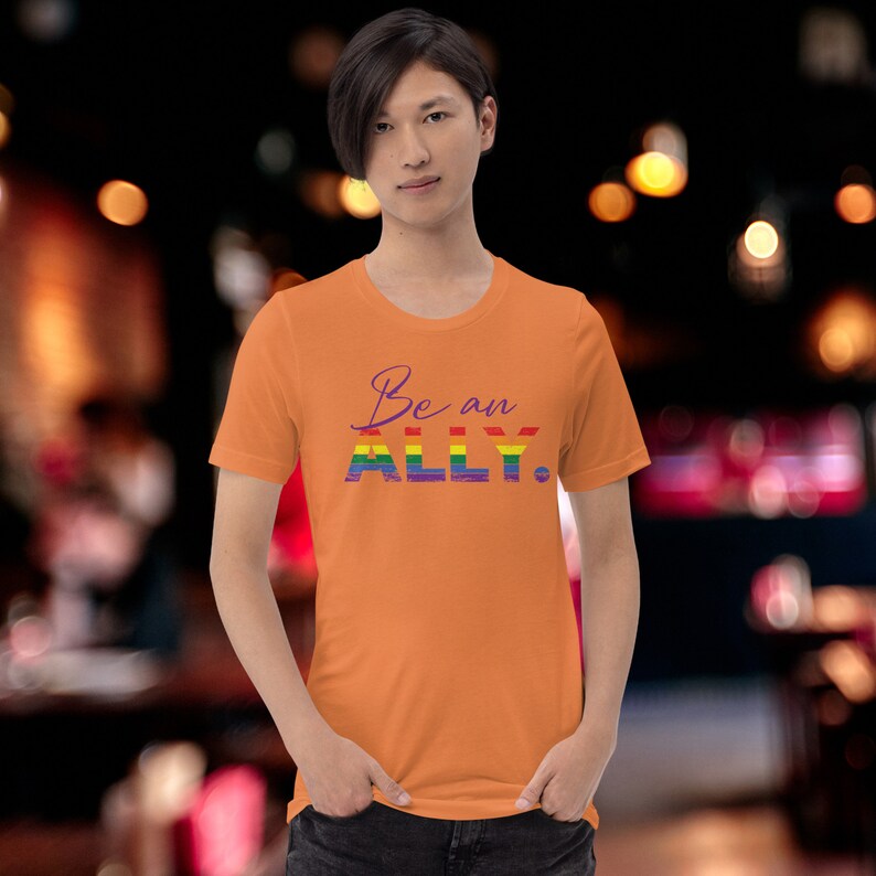 Lgbtq T Shirt Pride Shirt Be An Ally Ally Shirt Support Lgbtq