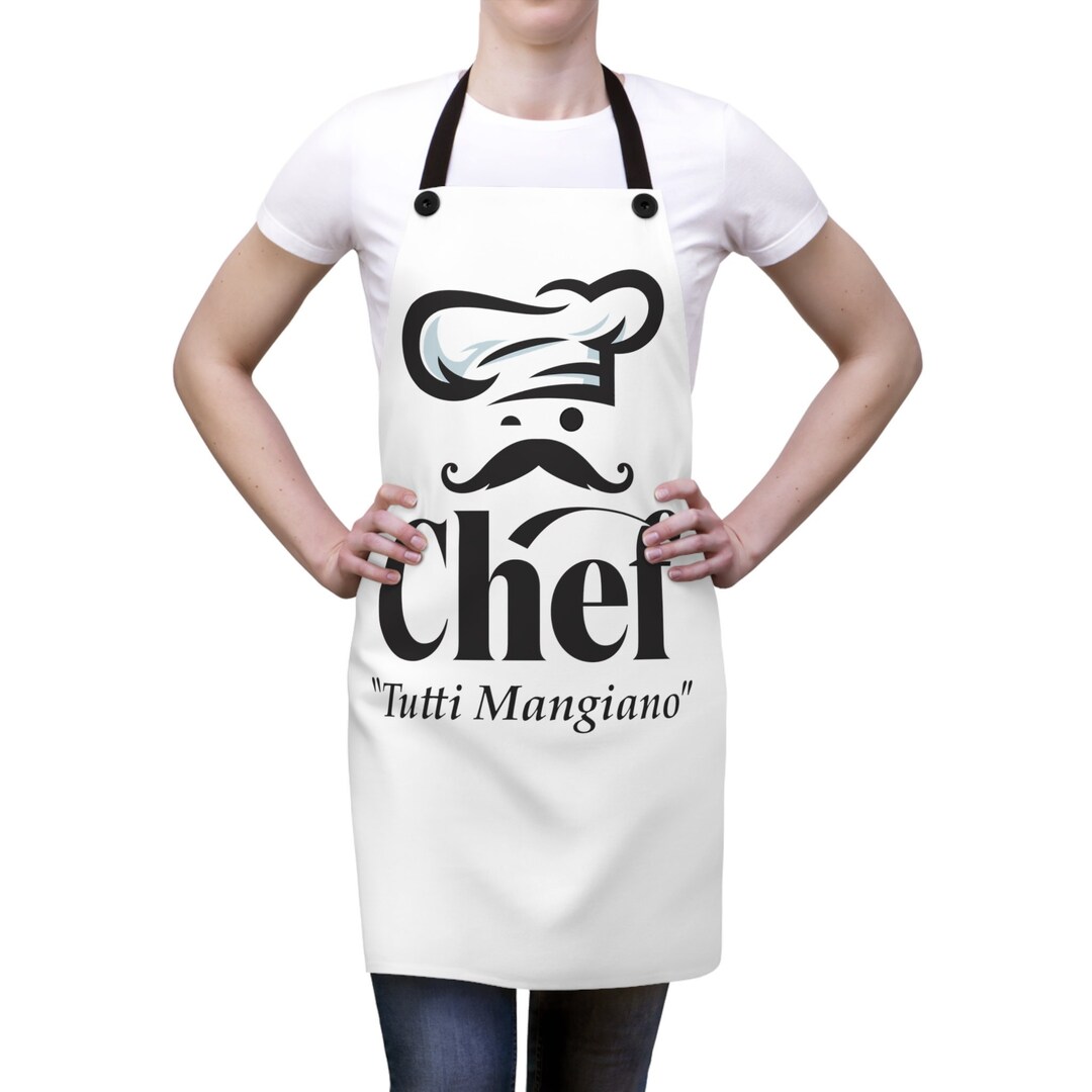 Chefs Apron, Italian Chef, Cooking Apron, Everyone Eat, Tutti Mangiano ...