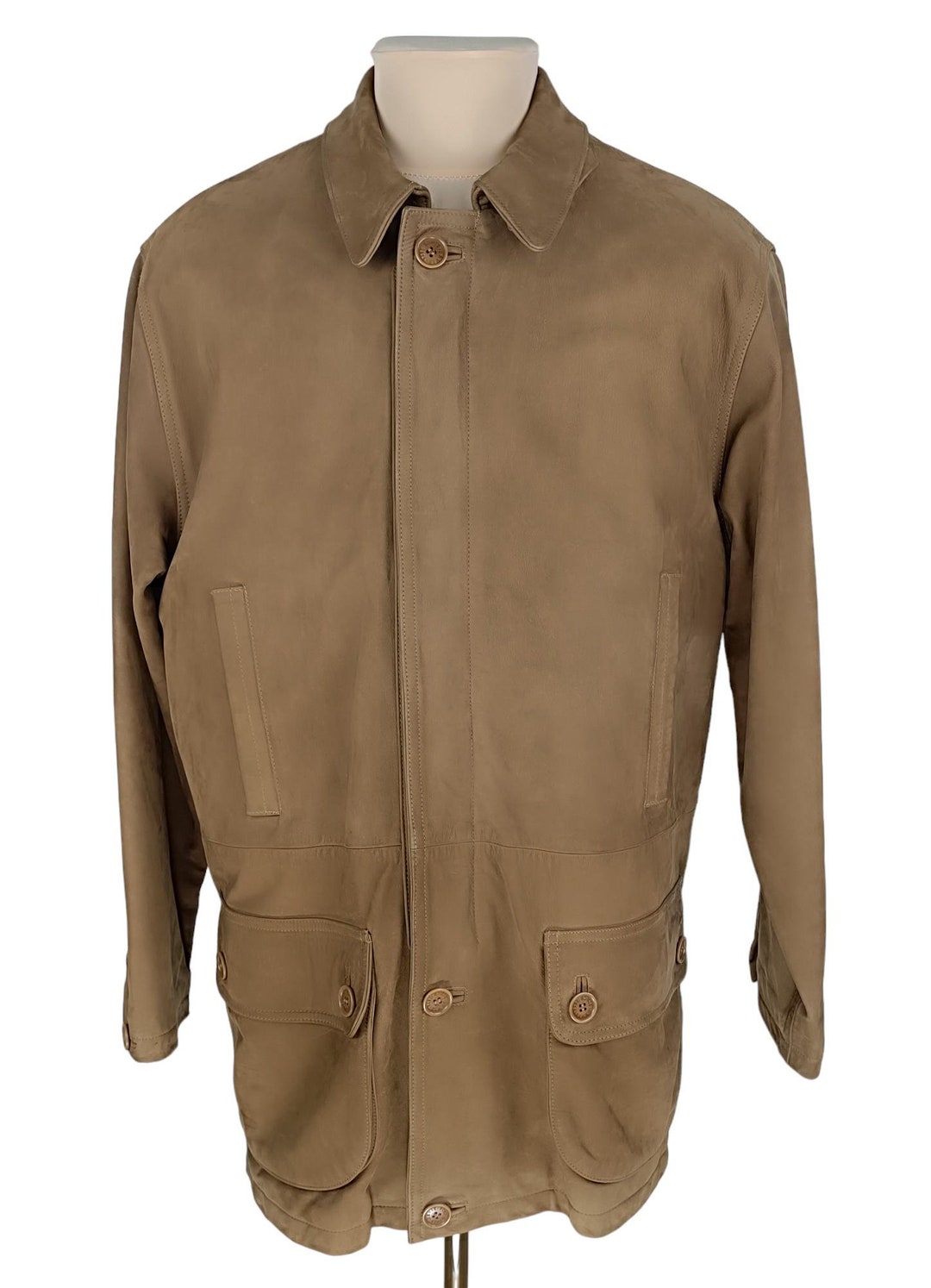 Vintage Orvis Mens Brown Leather Nubuck Sport Jacket Coat Size L - Etsy