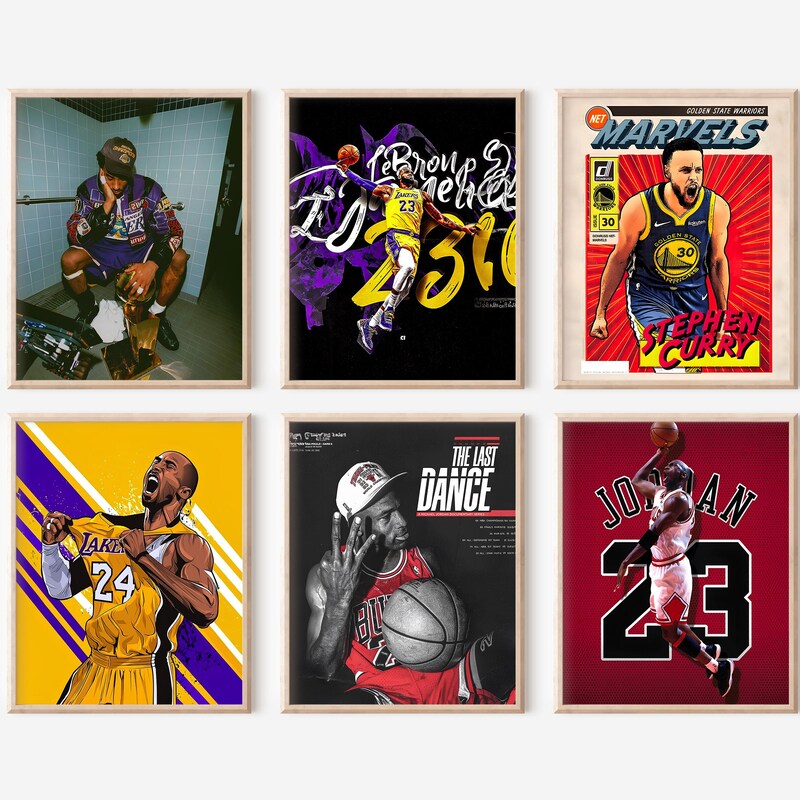 Basketball Wall Paper - Etsy