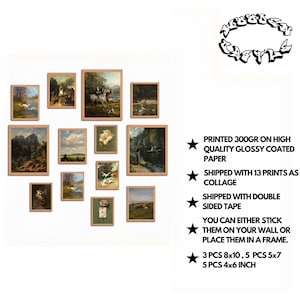 13 French Posters Collage Elegant Parisian Wall Art Set Vintage ...