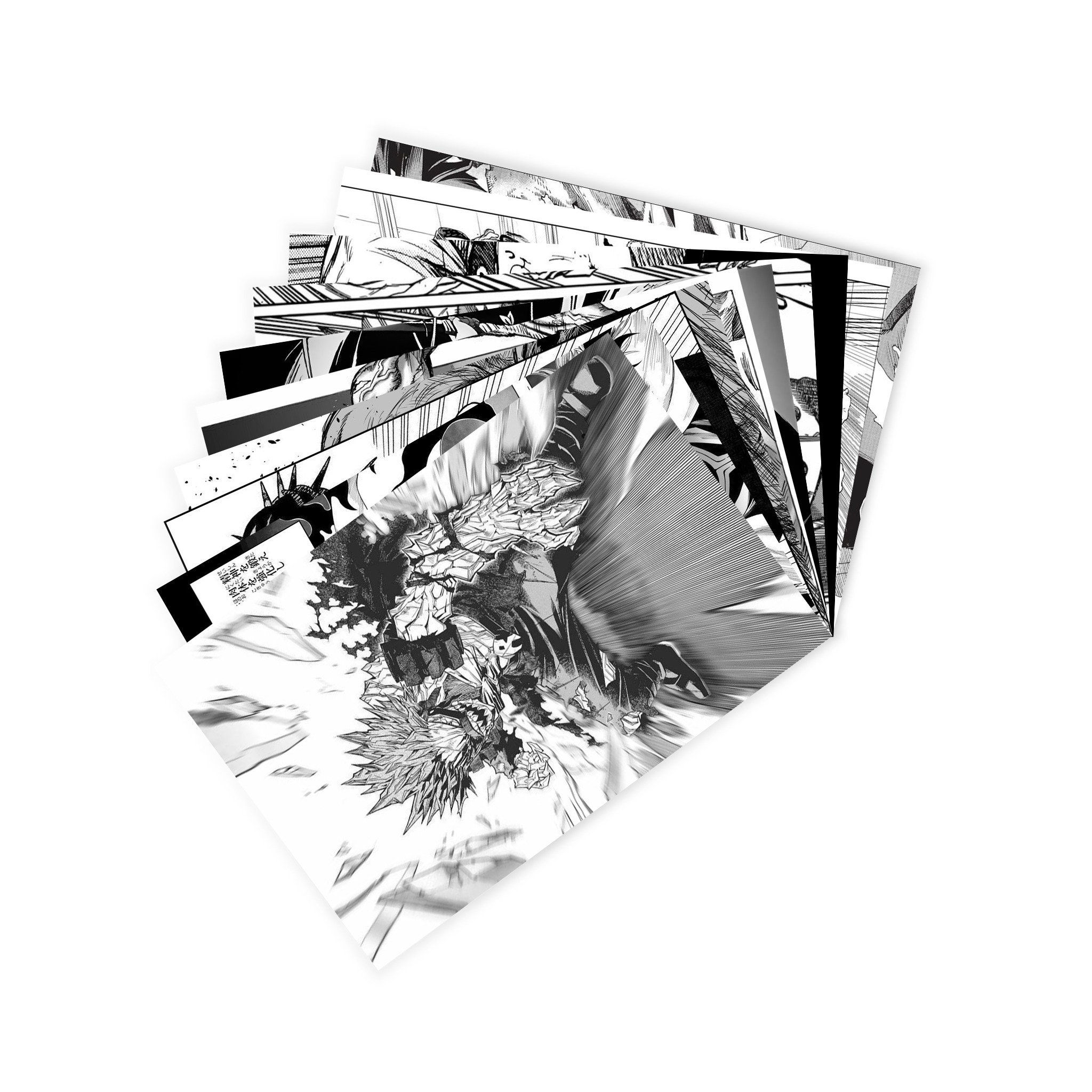 PRINTED 50 PCS Mix MANGA Wall Manga Wall Collage Kit Anime Wall Decor ...