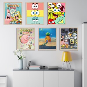 6 Spongebob Posters 8x10 Wall Art Set Iconic Spongebob Squarepants ...