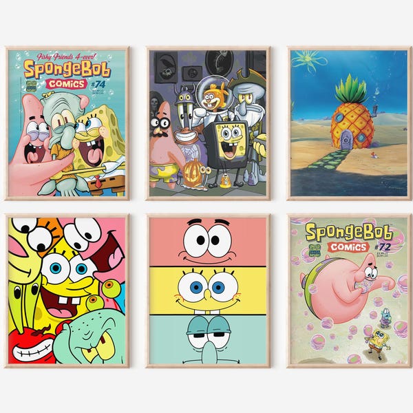 Spongebob Poster - Etsy