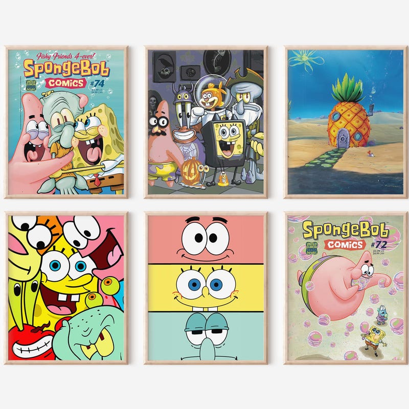 Spongebob Poster - Etsy