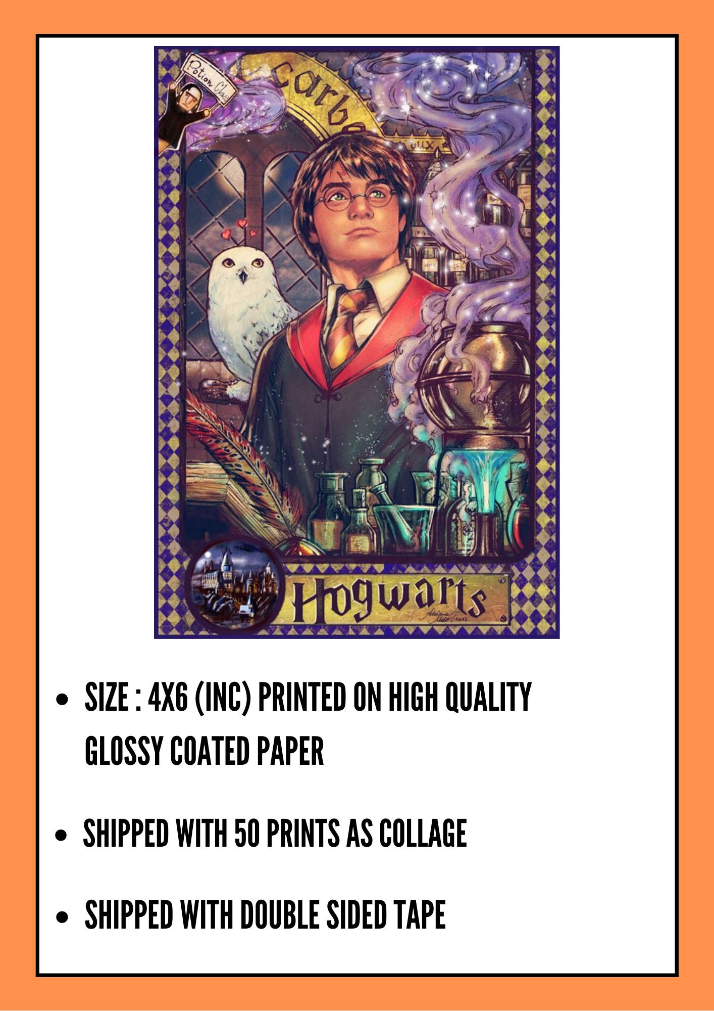 Harry Potter Collage Posters Vintage Harry Potter Art Prints Classic ...