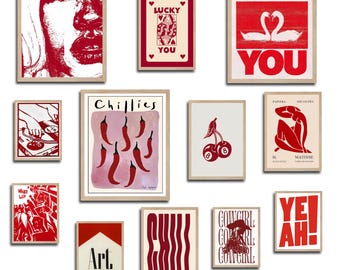 PRINTED 12 PCS Preppy Aesthetic Wall Posters, Preppy Aesthetic Posters ...