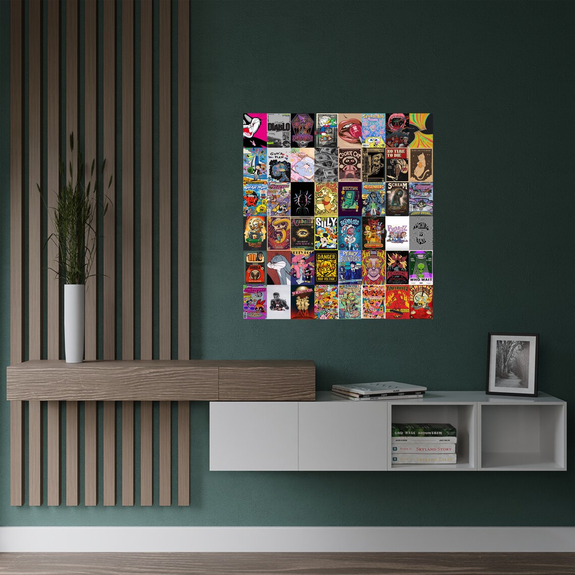 PRINTED 50 PCS Mix Posters Wall Retro Wall Collage Kit Aesthetic Wall ...