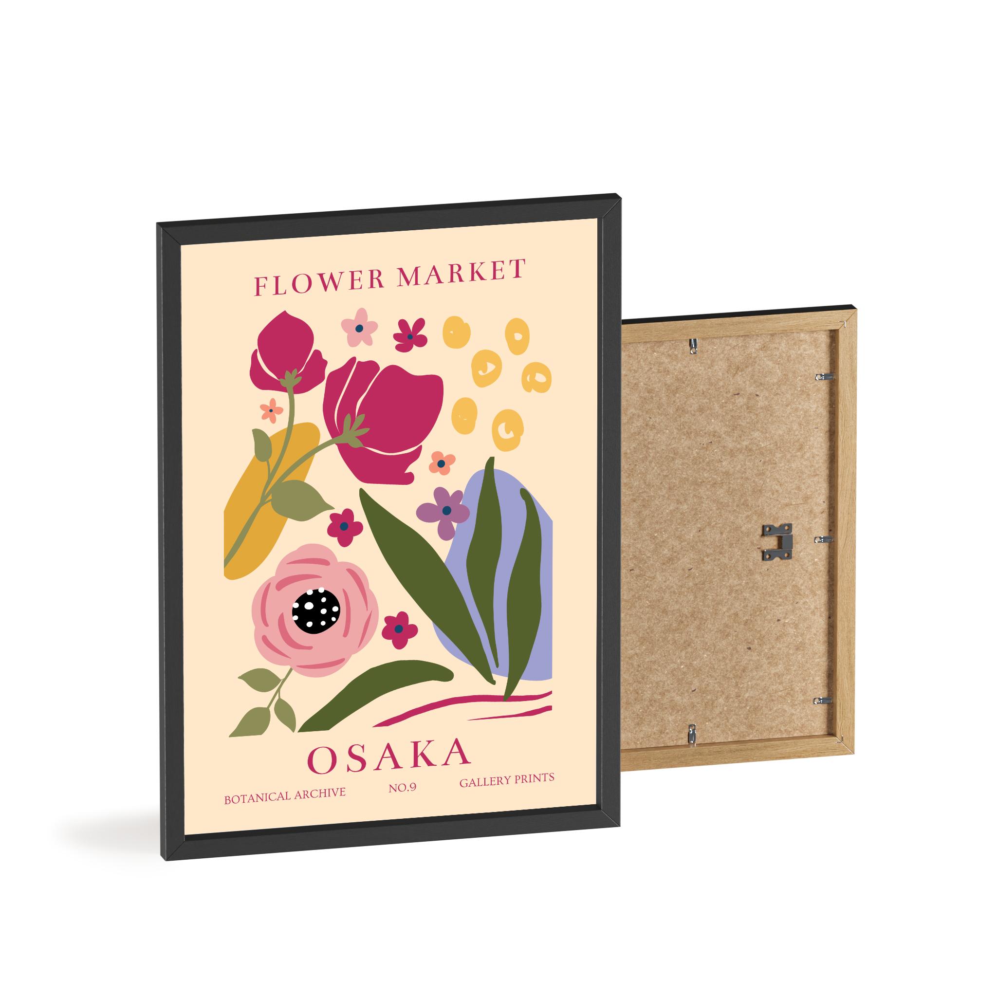 9-piece Floral Poster Set 8x10 Inches Elegant Botanical Wall Art Prints ...