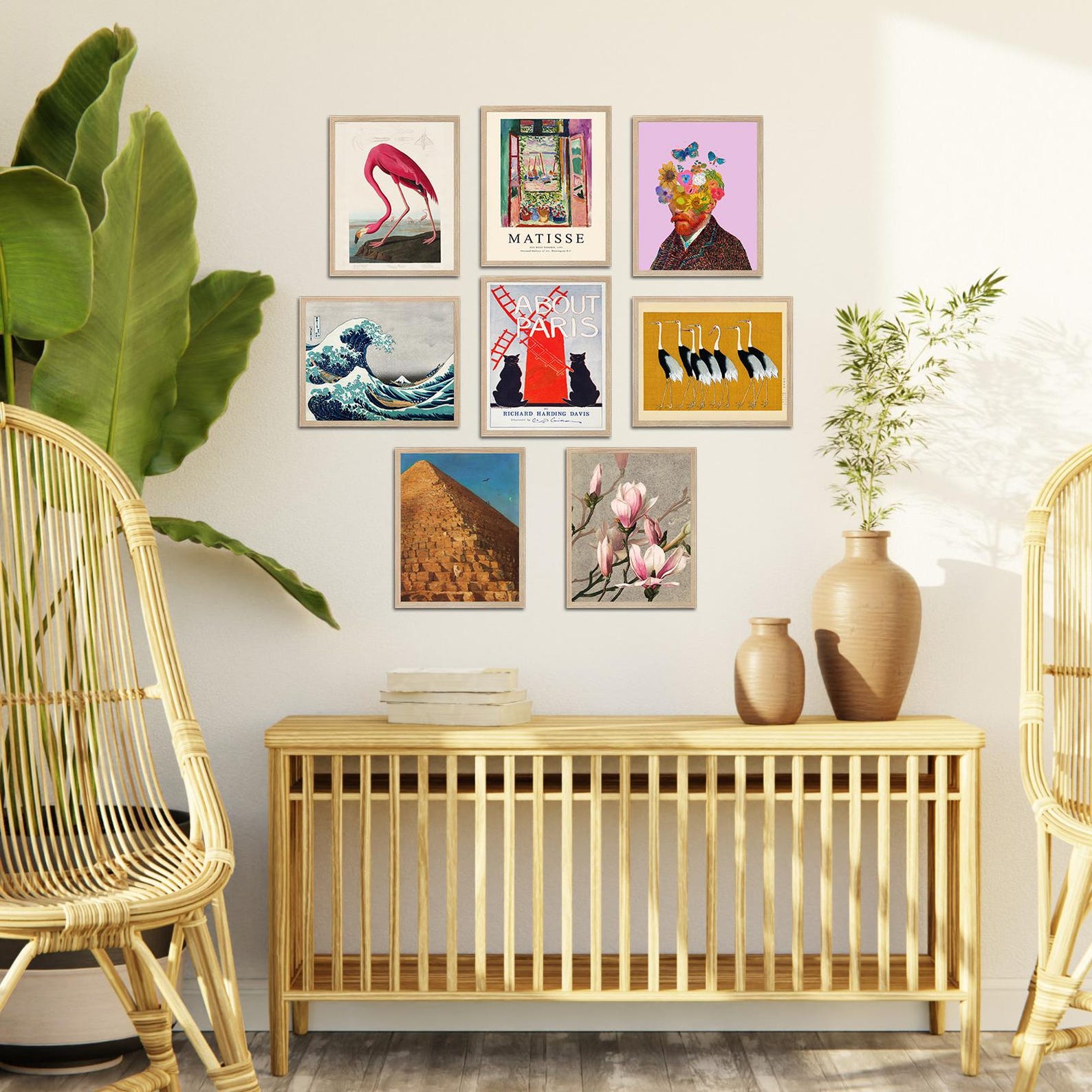 8 Aesthetic Posters 8x10 Wall Art Set Modern & Minimalist Prints ...
