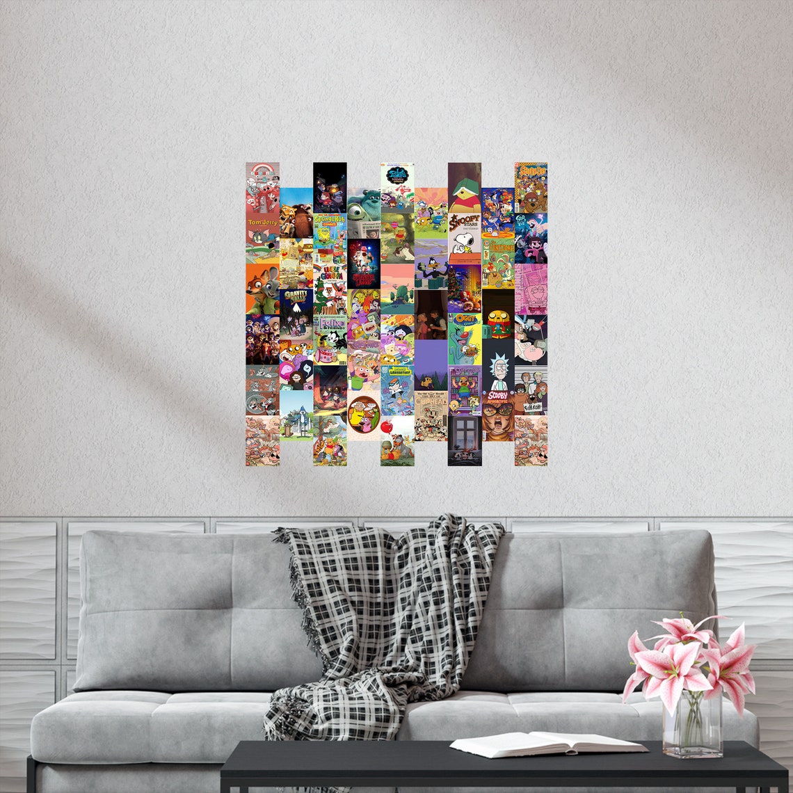 50 Pieces,4x6 Inches Cartoon Character Collage Posters Vintage Cartoon ...