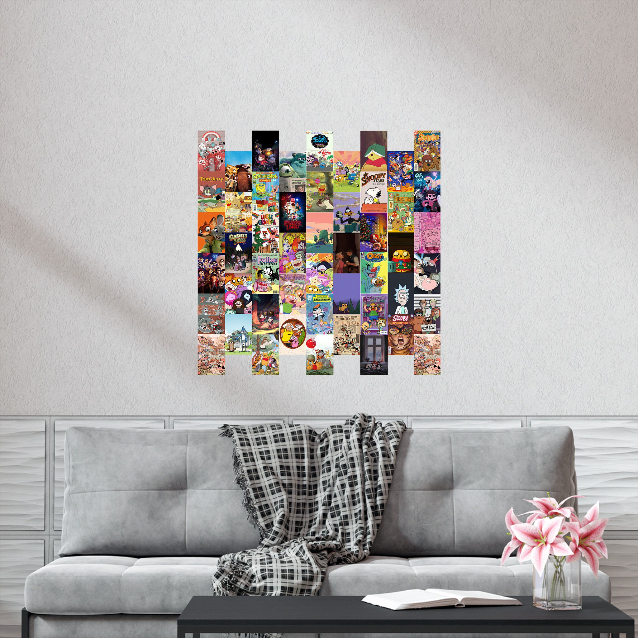 50 Pieces,4x6 Inches Cartoon Character Collage Posters Vintage Cartoon ...