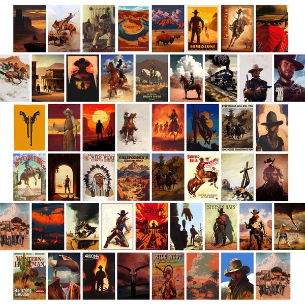 PRINTED 6 PCS Red Aesthetic Wall Poster Vintage Aesthetic Posters Red ...