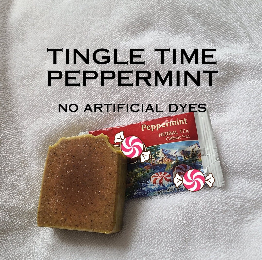 Tingle Time Peppermint Natural and Rustic Essential Oil Handmade Kaolin ...