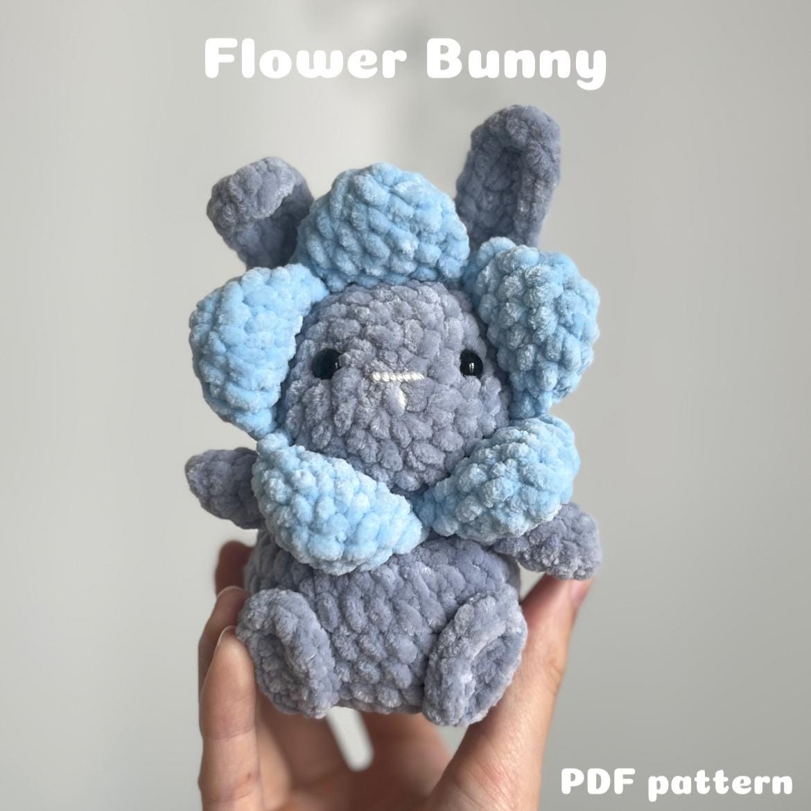 Flower Animals Crochet Pattern Bundle - Bunny, Turtle, Goose, Mouse ...