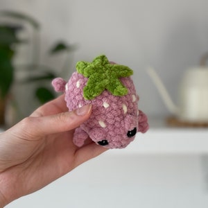 Strawberry Frog Crochet Pattern - Amigurumi Froggy Chocolate - PDF ...