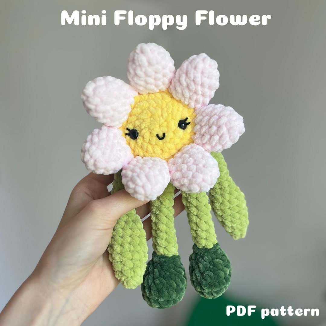 Petal the Mini Floppy Flower Crochet Pattern - Amigurumi Spring Pattern ...