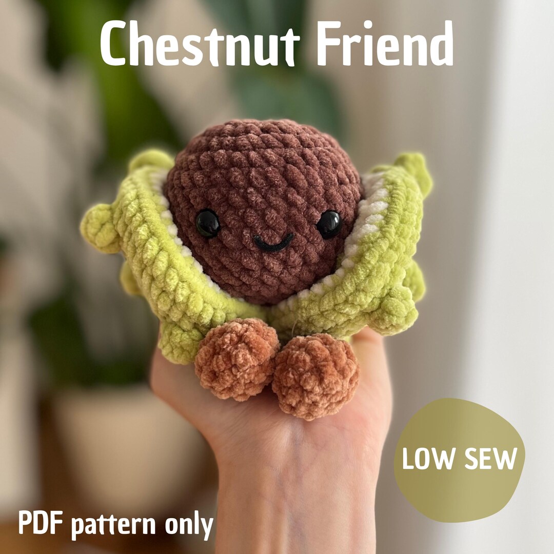 Chestnut Friend Crochet Pattern - Cute Autumn Amigurumi Plushie - Fall ...