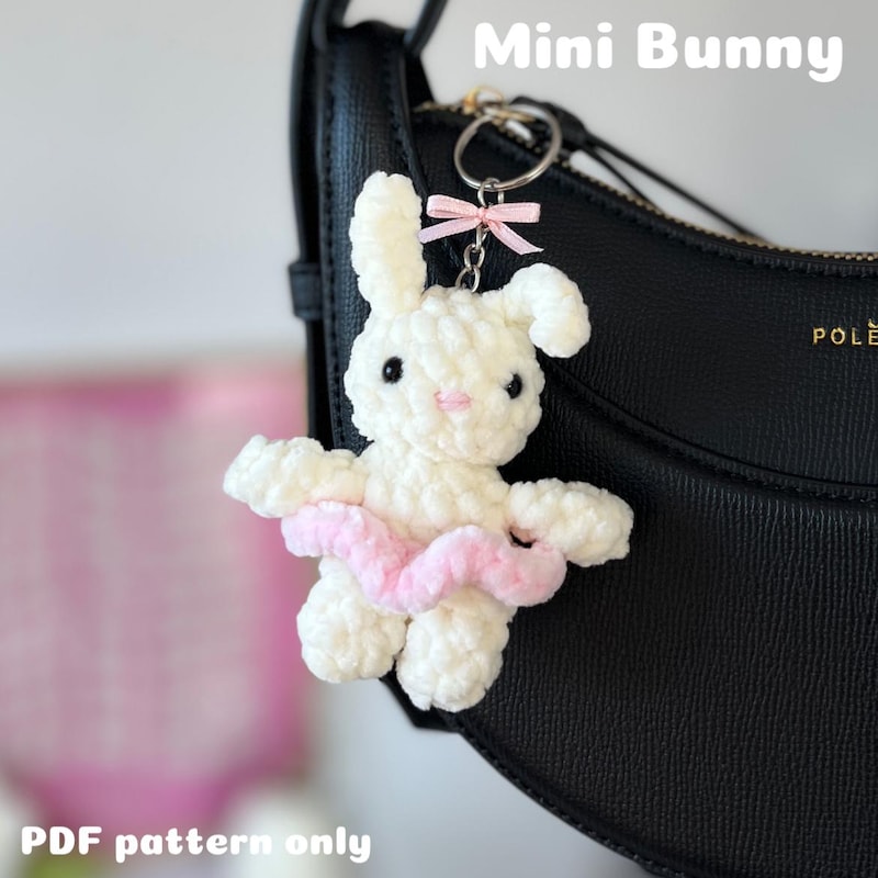 Bunny Keychain - Etsy