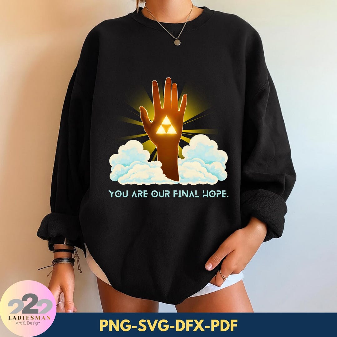 Triforce Hand Art PNG: Inspirational Gaming Design (digital Download ...