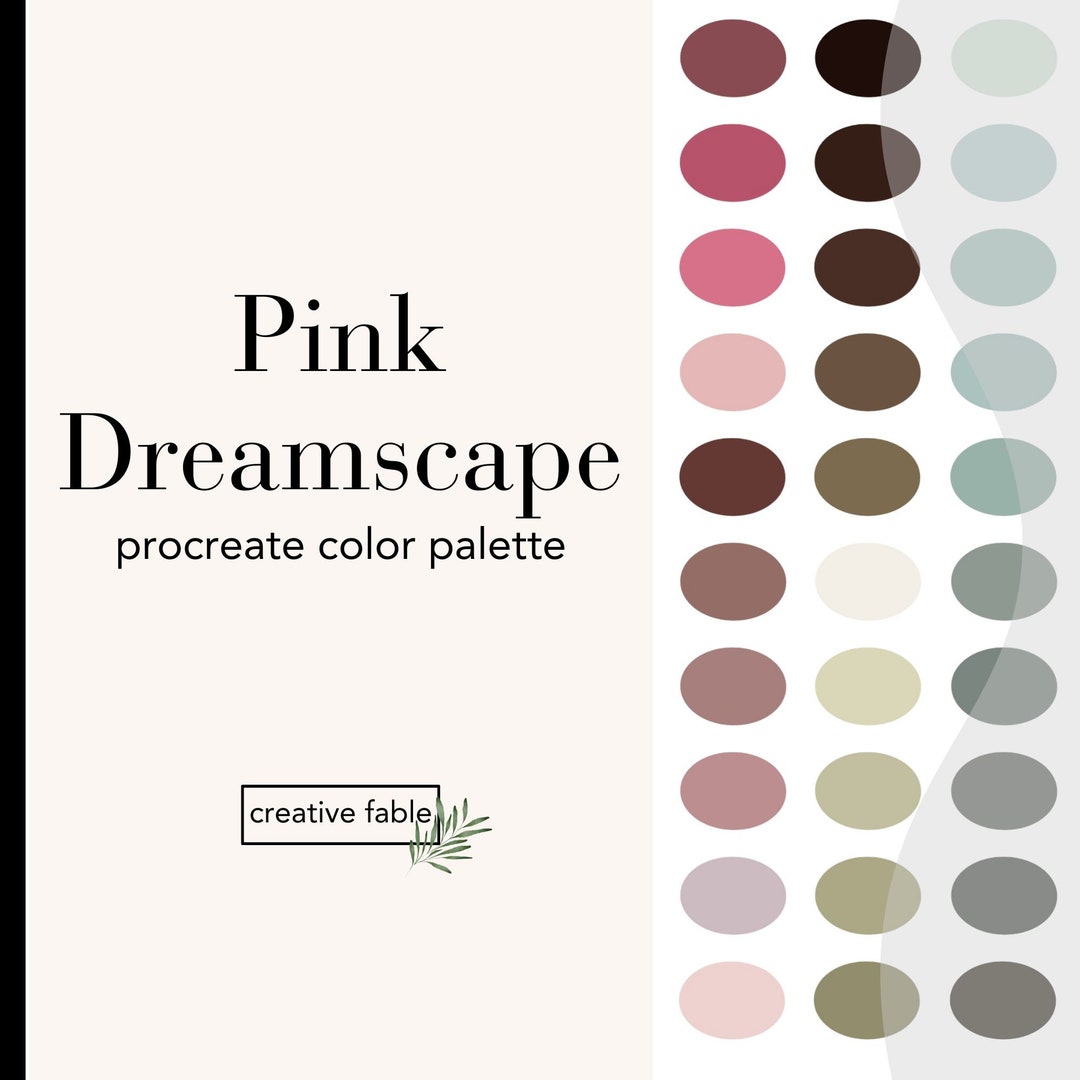 Pink Dreamscape Procreate Color Palette, Color Swatches, Procreate ...