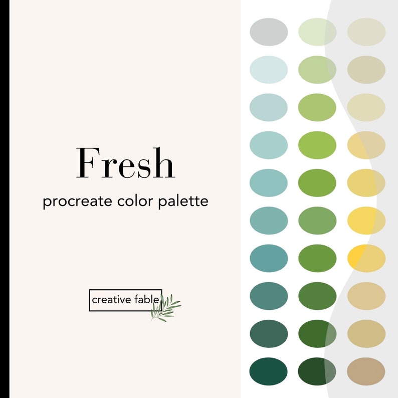 Fresh Procreate Color Palette Color Swatches Procreate Palette For