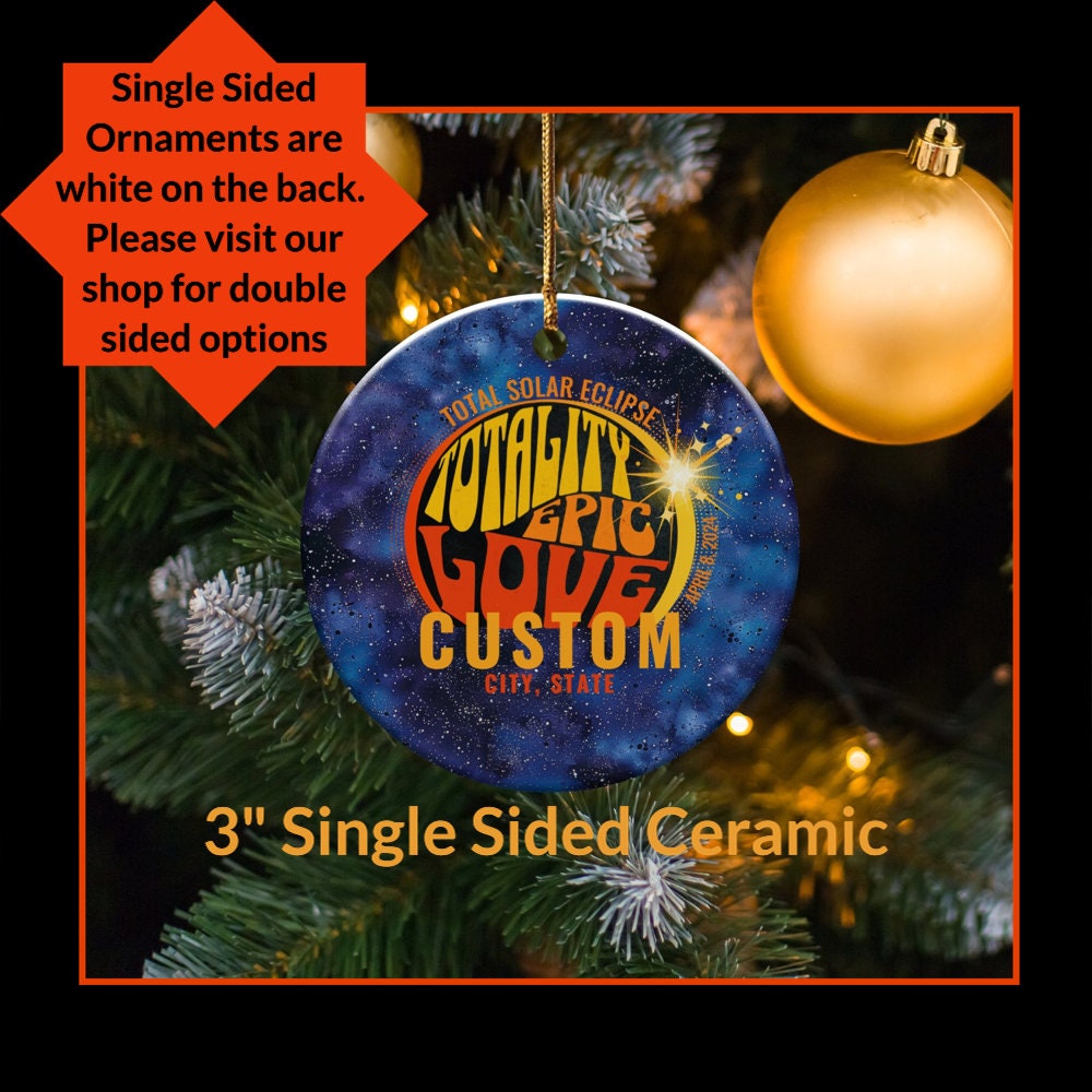 Love PERSONALIZED CUSTOM SOLAR Eclipse Ornament Keepsakes, Personalized ...